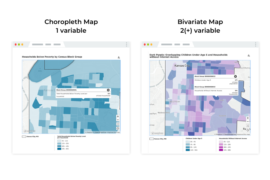 Data Tips Use Bivariate Maps To Show Data Relationships